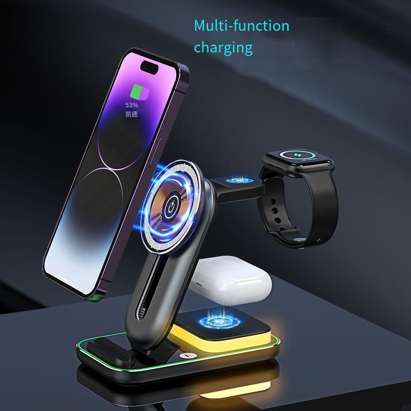 wireless mobile phone charger 4 in 1 smart watch wireless magnetic ...